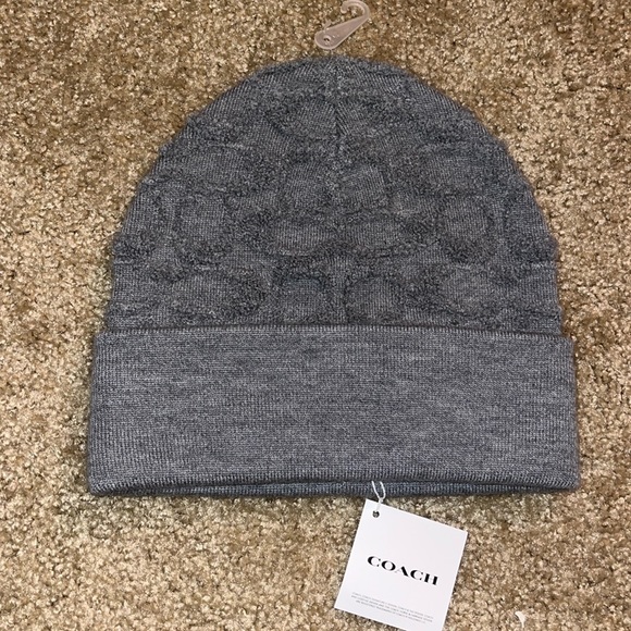 Coach | Accessories | Coach Terry Logo Wool Beanie | Poshmark